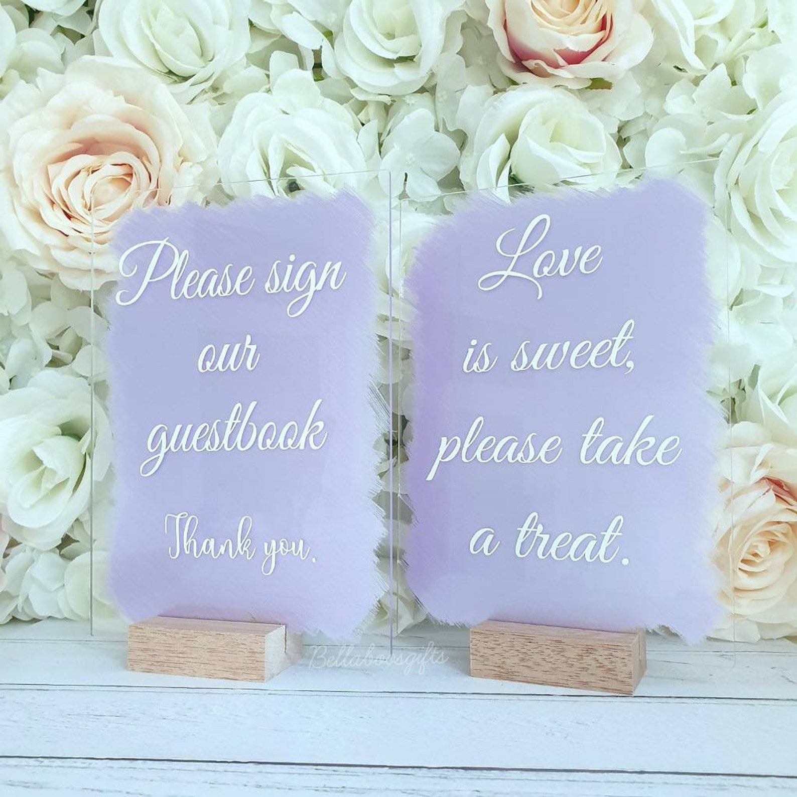 Acrylic Wedding Sign Wedding Favour Sign Acrylic Painted - Etsy UK