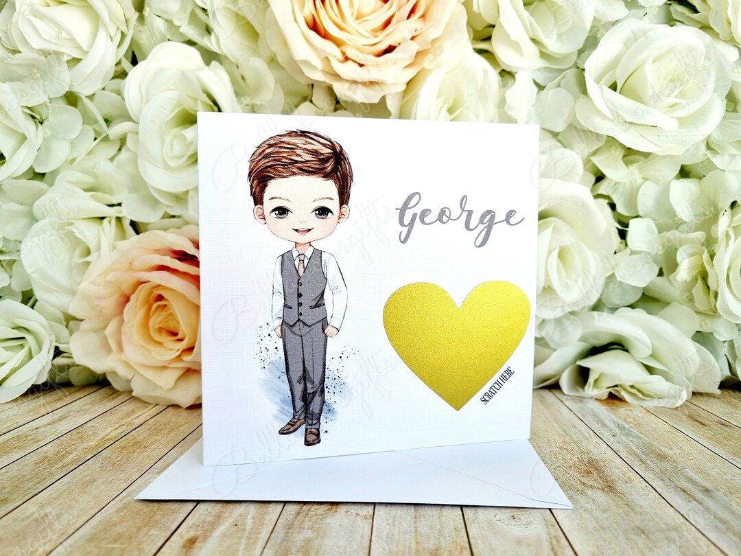 Page Boy Scratch Card, Will You Be Our Page Boy Card - Etsy UK