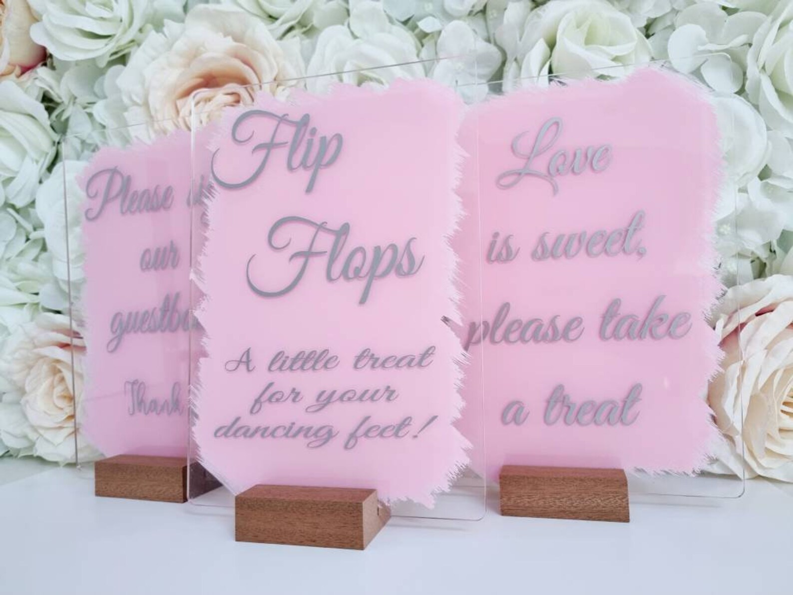 Acrylic Wedding Sign Wedding Favour Sign Acrylic Painted - Etsy