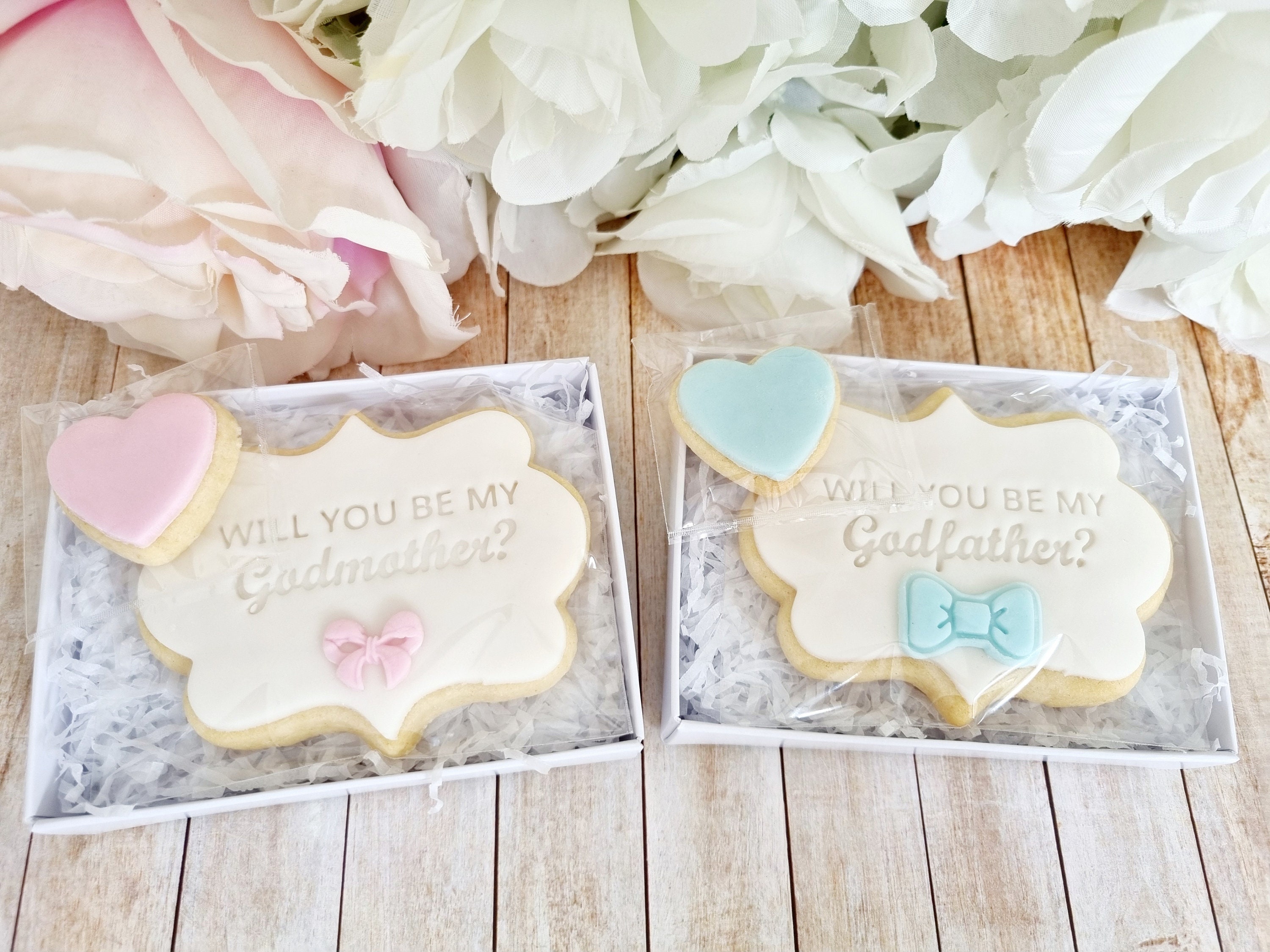 Godparents Proposal Cookie, Will You Be My Godmother Gift, Godfather ...