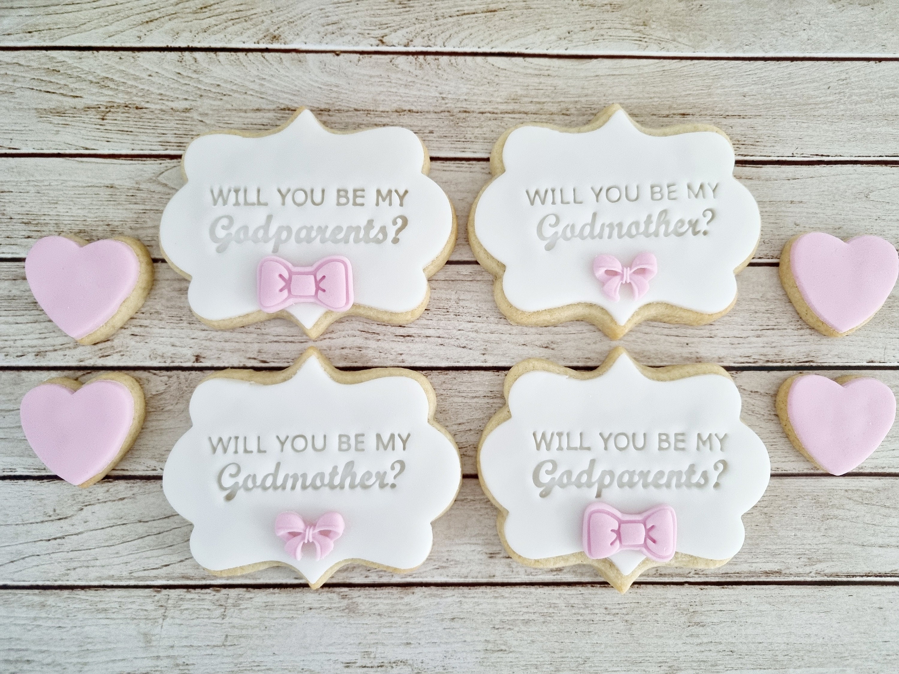 Godparents Proposal Cookie, Will You Be My Godmother Gift, Godfather ...