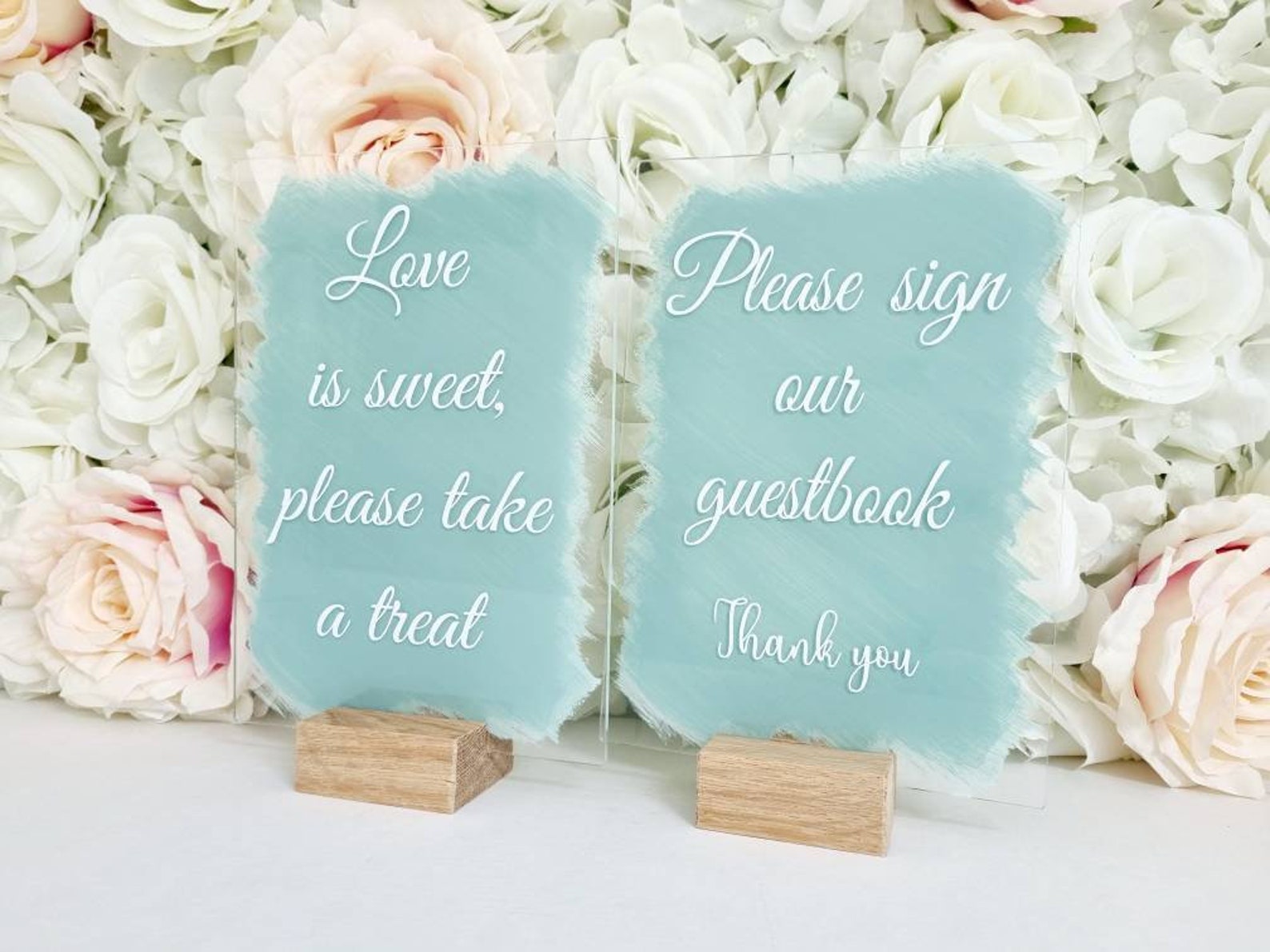 Acrylic Wedding Sign Wedding Favour Sign Acrylic Painted - Etsy