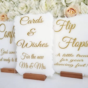 Acrylic Wedding Sign Wedding Favour Sign Acrylic Painted | Etsy