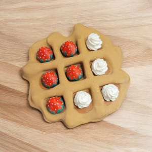 Waffle Tic Tac Toe Game - Etsy