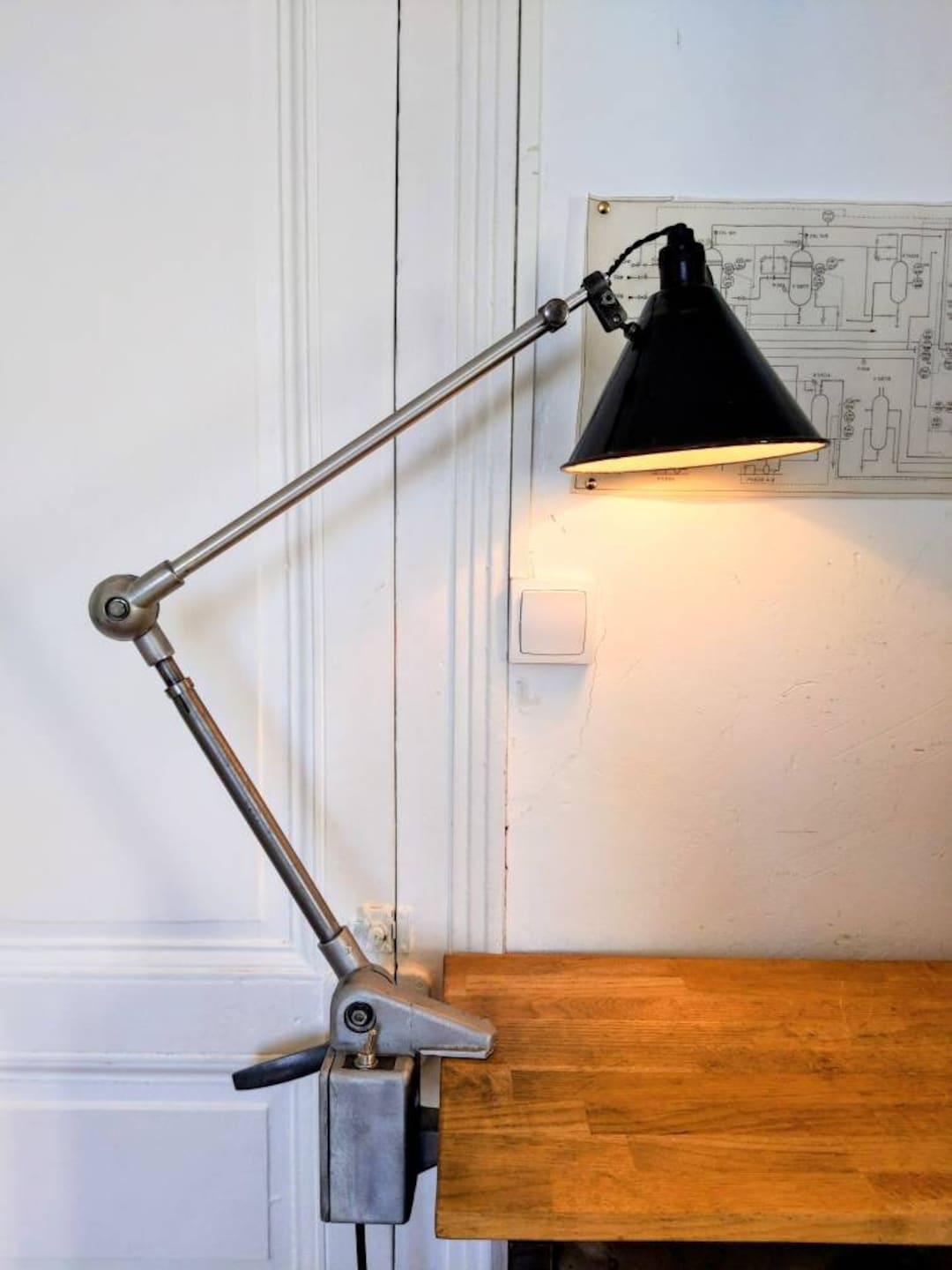 Lampe De Bureau Articulée Vintage - Etsy