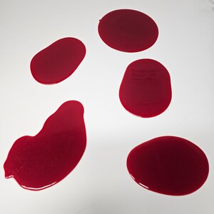 Mini Silicone Blood Pools Pack of 5 - Blood Mats for SFX and Film - Etsy