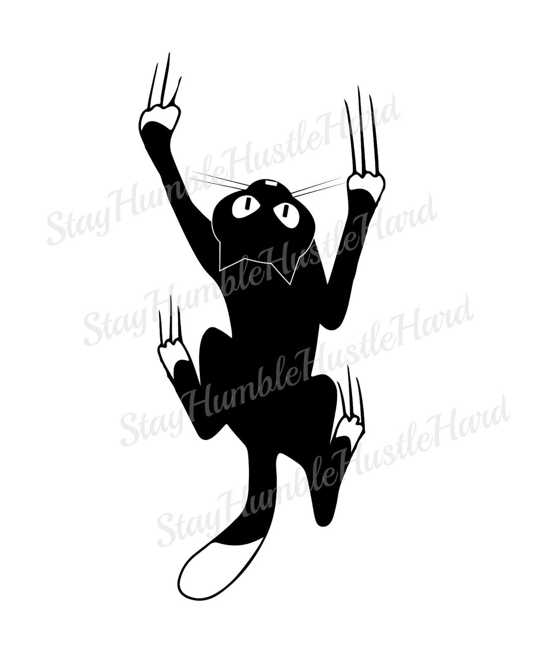 Grappige hangende kat jpg, png, SVG en AI - Etsy Nederland