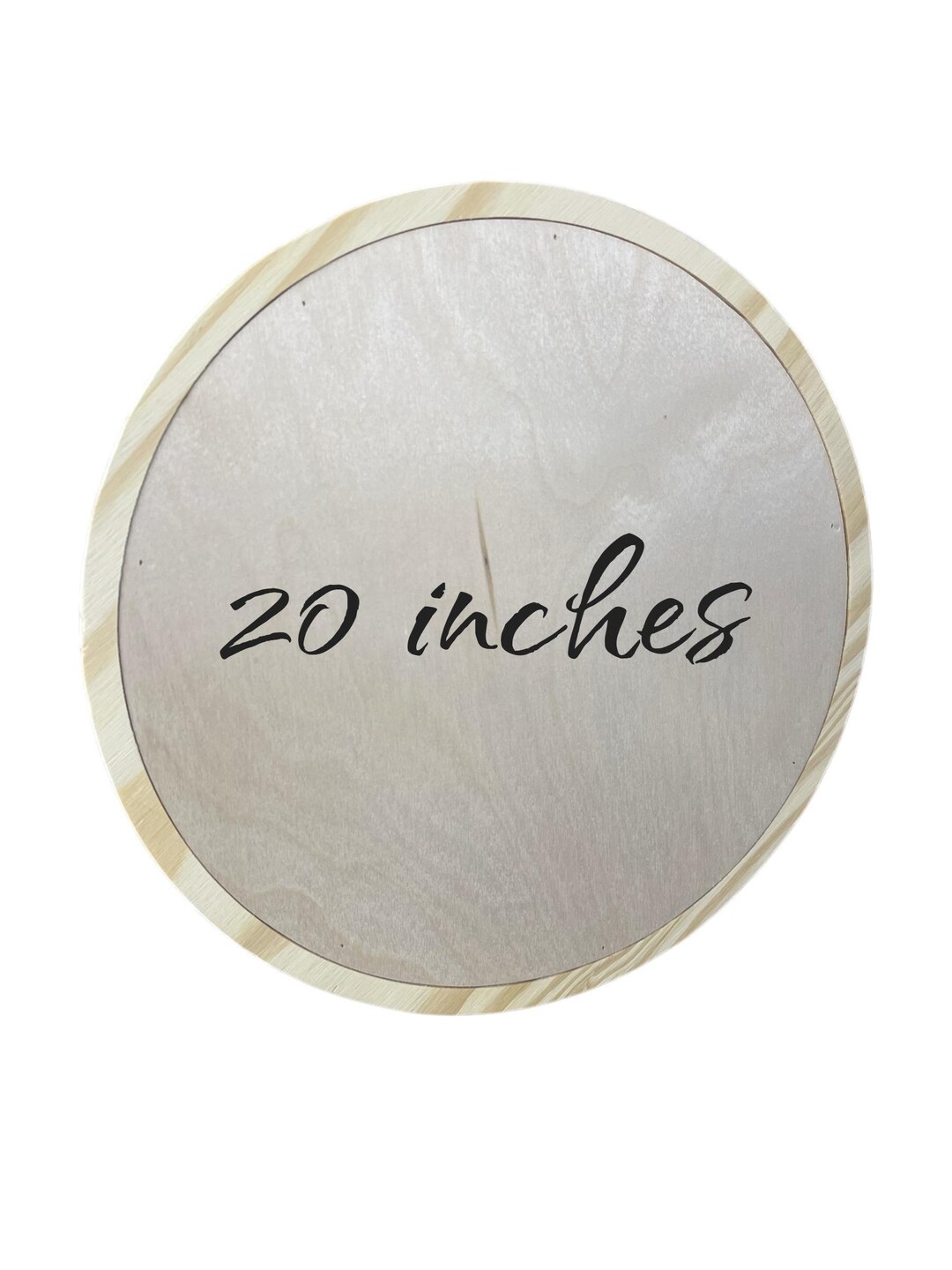 Unfinished Pine Wood Sign Frame: 20" Round DIY Farmhouse Wall Art - Etsy