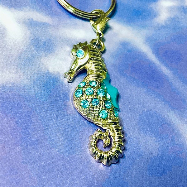 Seahorse Keychain - Etsy