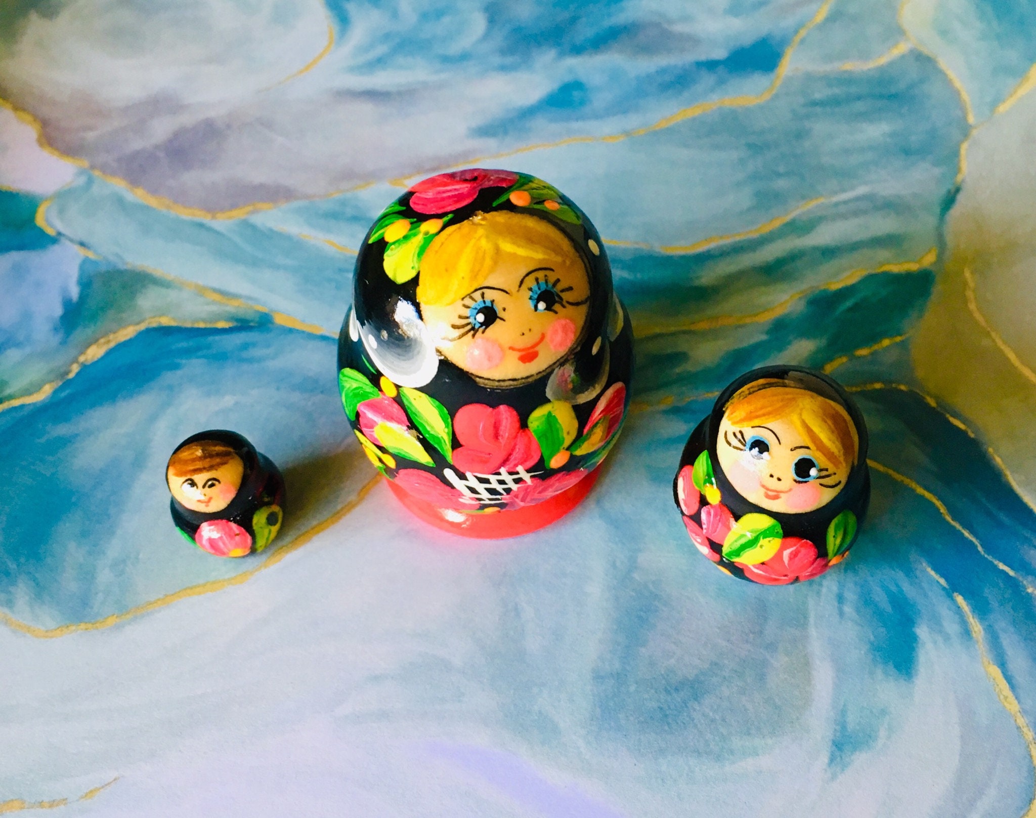 Small and Cute Matryoshka Dolls, Vintage Nesting Dolls, Russian ...