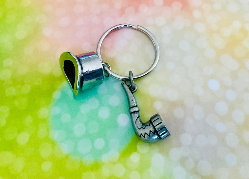 Sherlock Holmes Theme Charm Keychain, Victorian Times Theme Key Chain ...