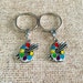 Colorful Enamel Artist’s Palette Keychain, Palette With Brushes Charm ...