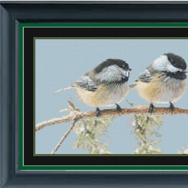 Chickadee Cross Stitch Pattern - Etsy