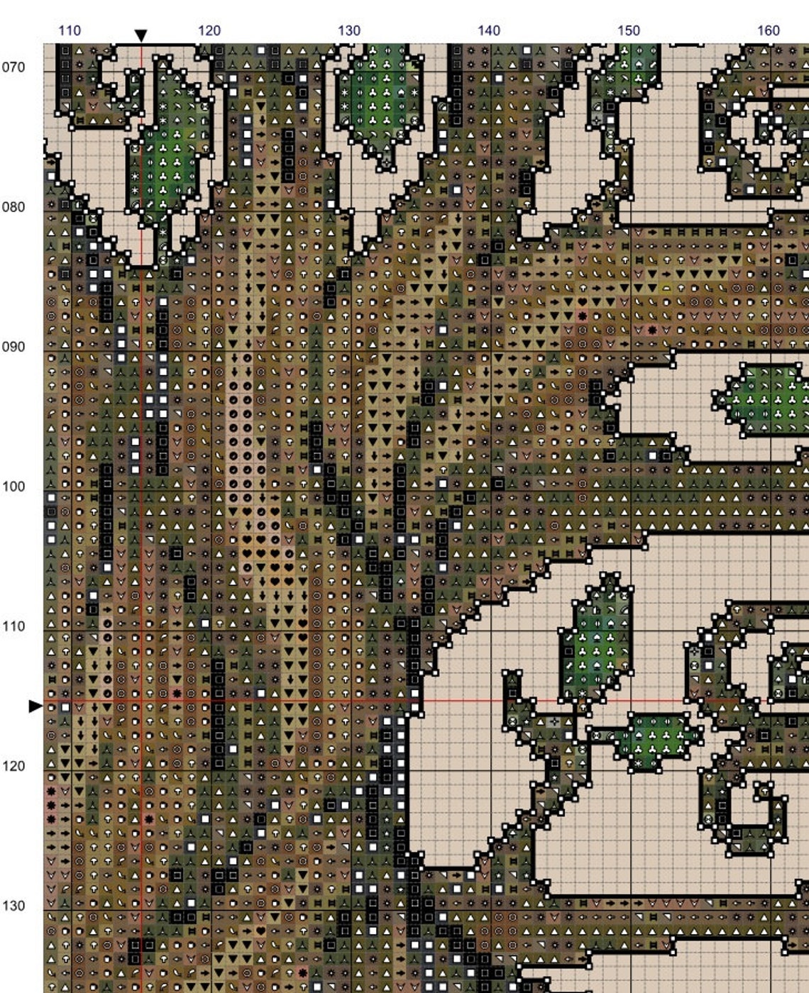 CELTIC KNOT TREE of Life - Digital 22ct Cross-stitch / Needlepoint ...