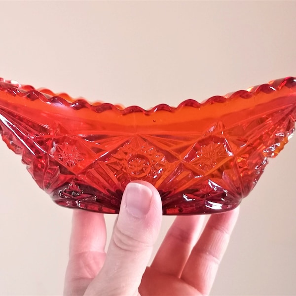Red Depression Glass - Etsy