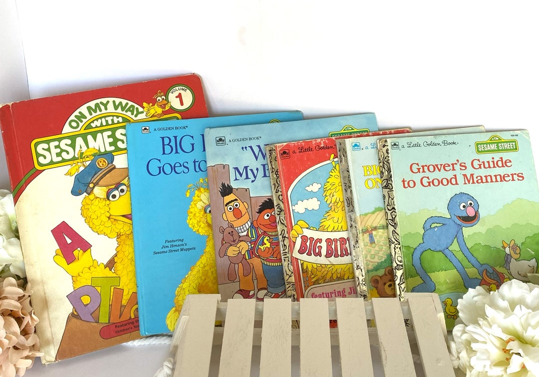 Sesame Street Books, Collector Kids Stories, Big Bird, Grover, Ernie ...