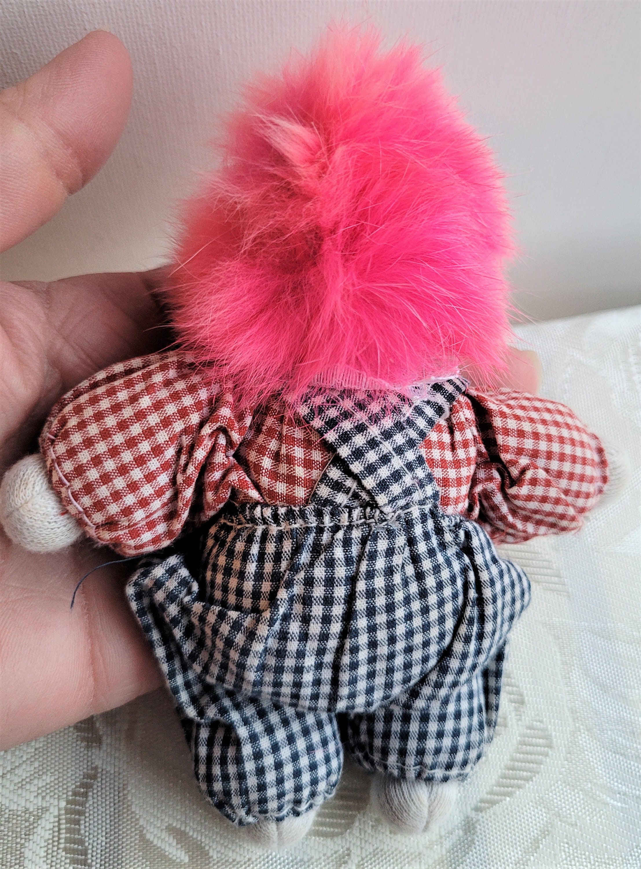 Mini Clowns Pink Red Black Companion Clown Set Miniature - Etsy