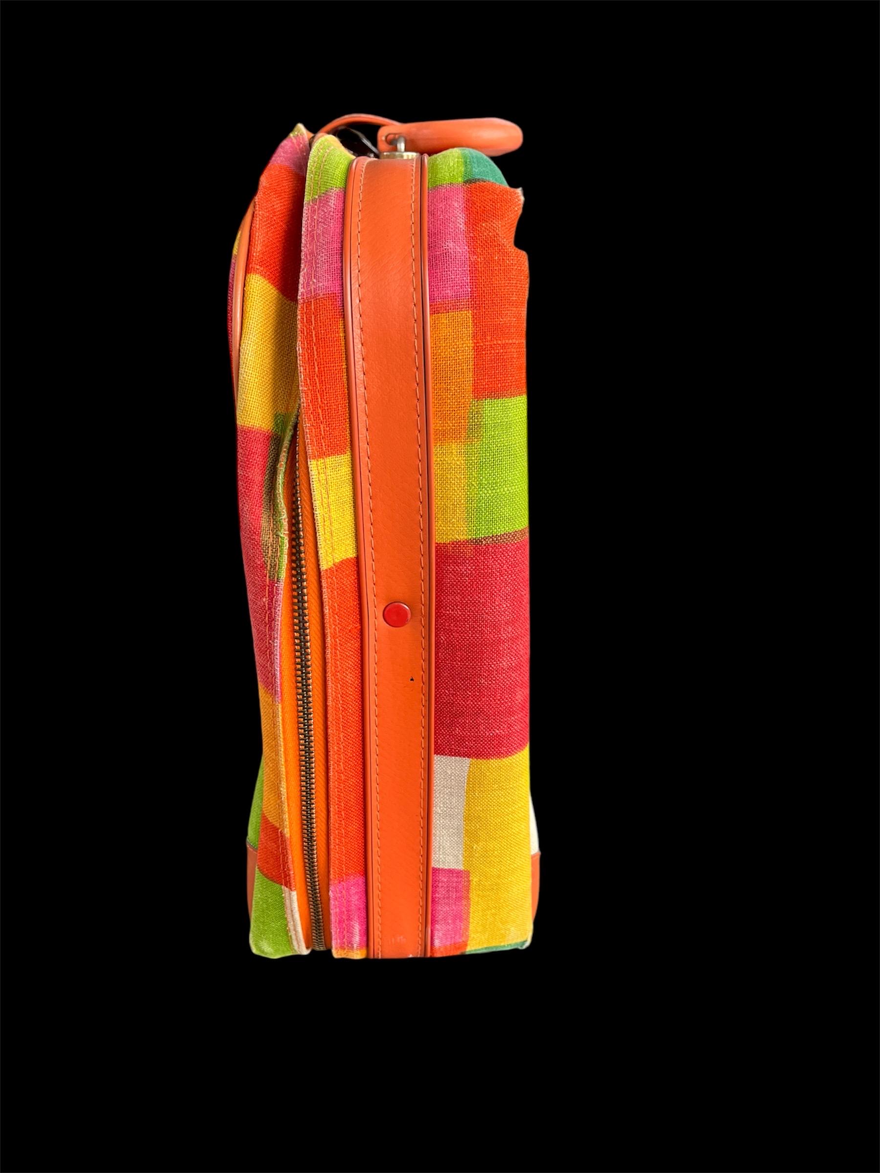 1960s Vintage Suitcase Made in Japan Geometric Design Colorful Laptop ...