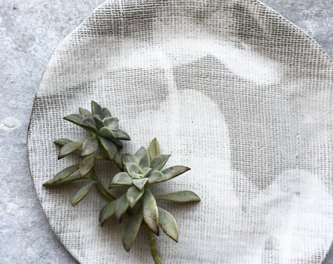 Splashed White Linen Platter - Etsy