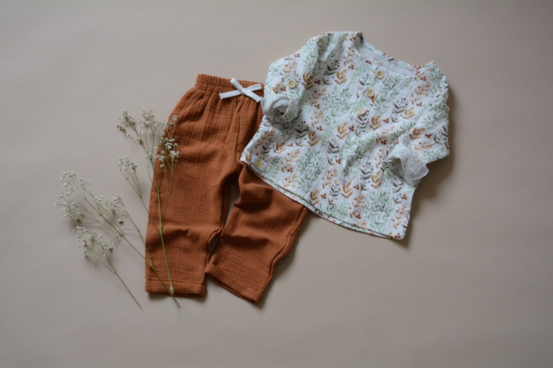 Baby Boy Muslin Clothing, Baby Muslin Set, Boys Double Gauze Clothing ...