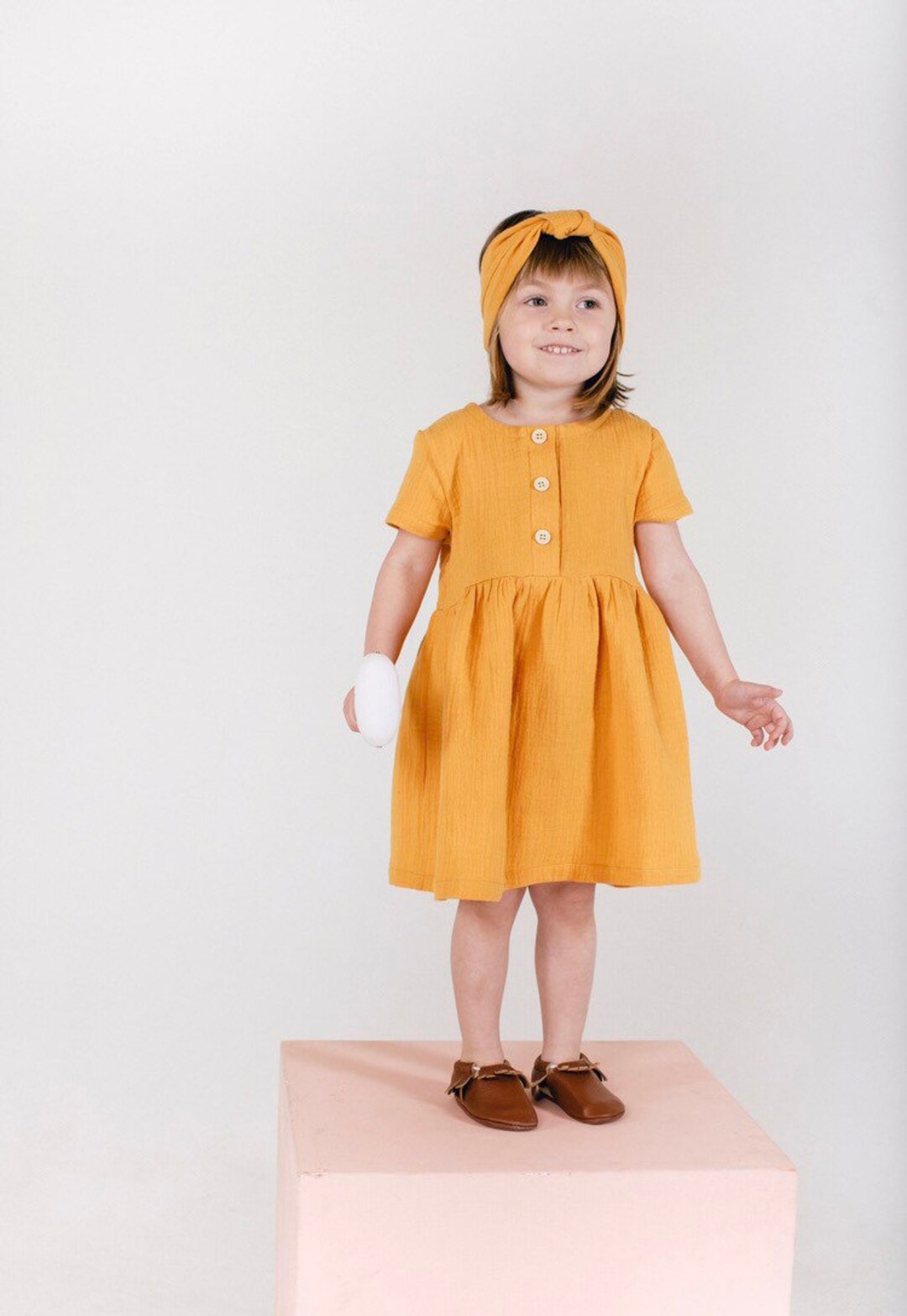 Muslin Baby Girl Dress, Baby Muslin Outfit, Toddler Girl Set, Baby ...