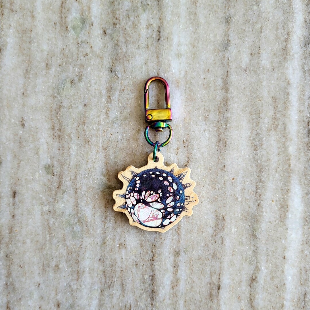 Arcane Anomaly Charm, Double Sided Pine Wood - Etsy