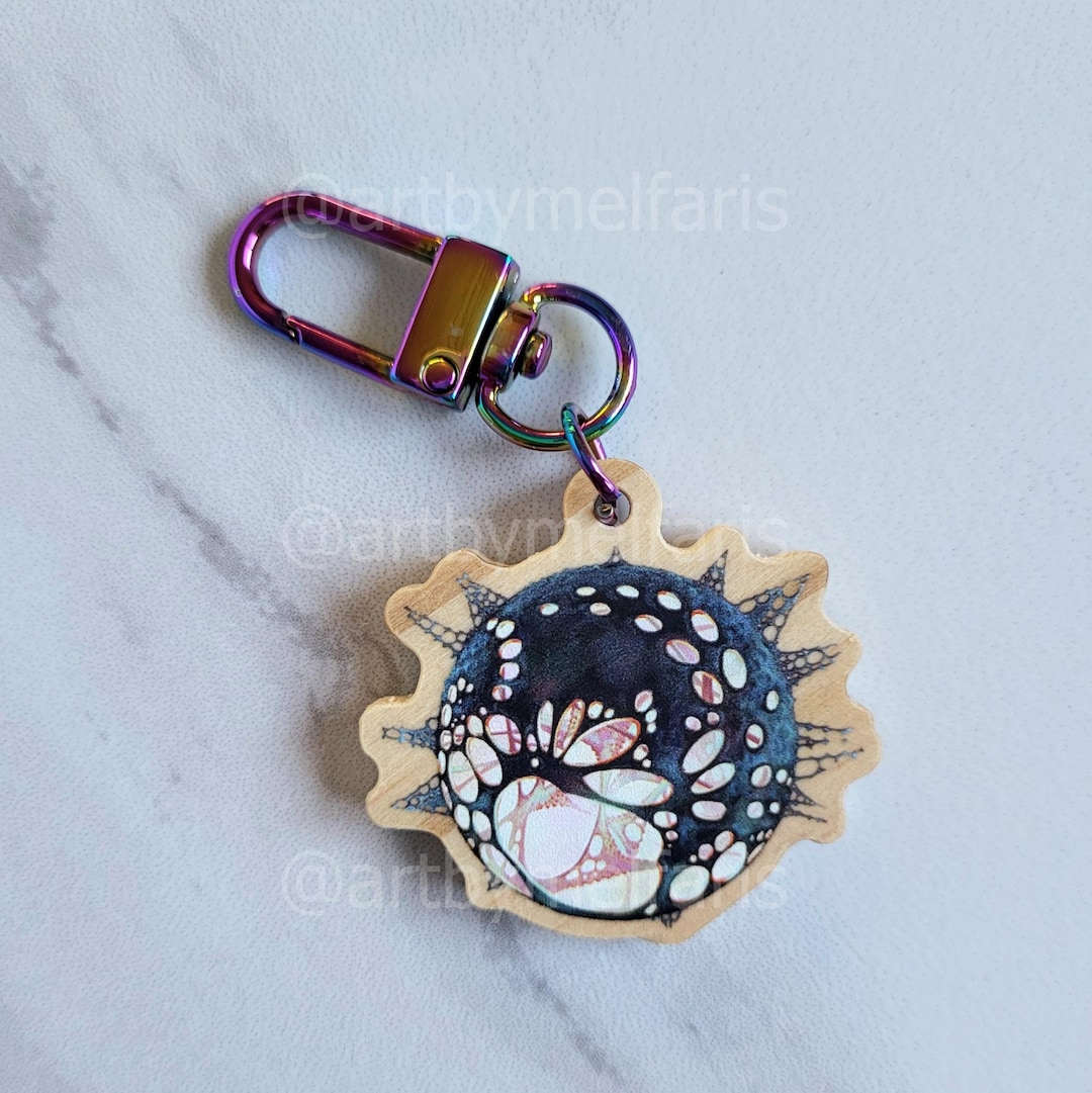 Arcane Anomaly Charm, Double Sided Pine Wood - Etsy