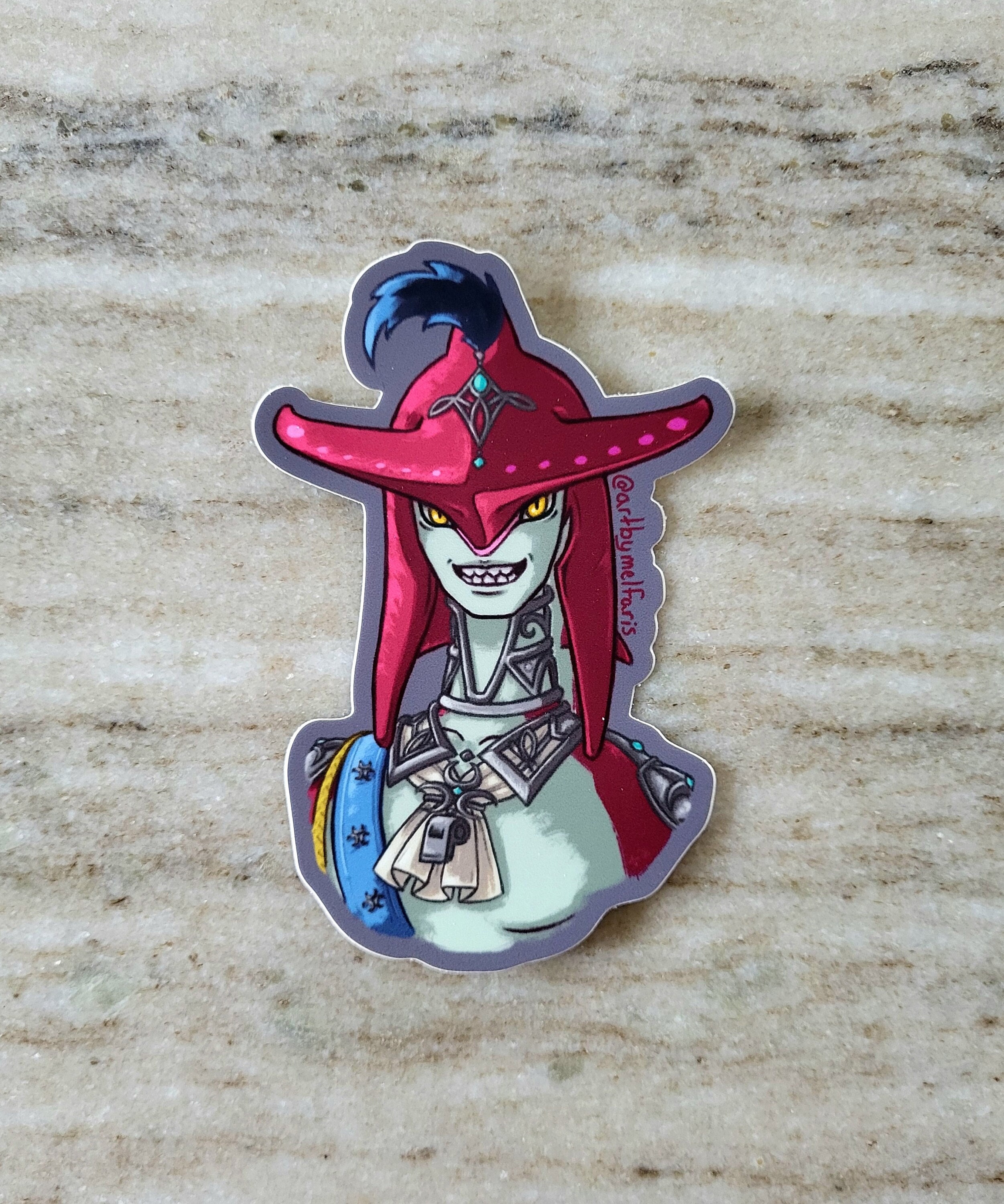 Zora Vinyl Stickers, Sidon and Mipha, Matte and Vaporwave Finish - Etsy