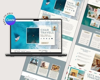 UGC Portfolio Template Modern Canva Website UGC Website Template Ugc ...
