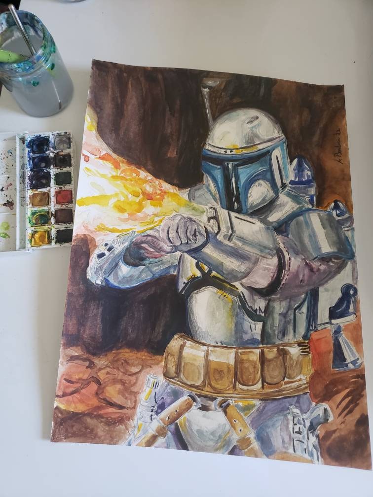 Jango Fett Art Print - Etsy