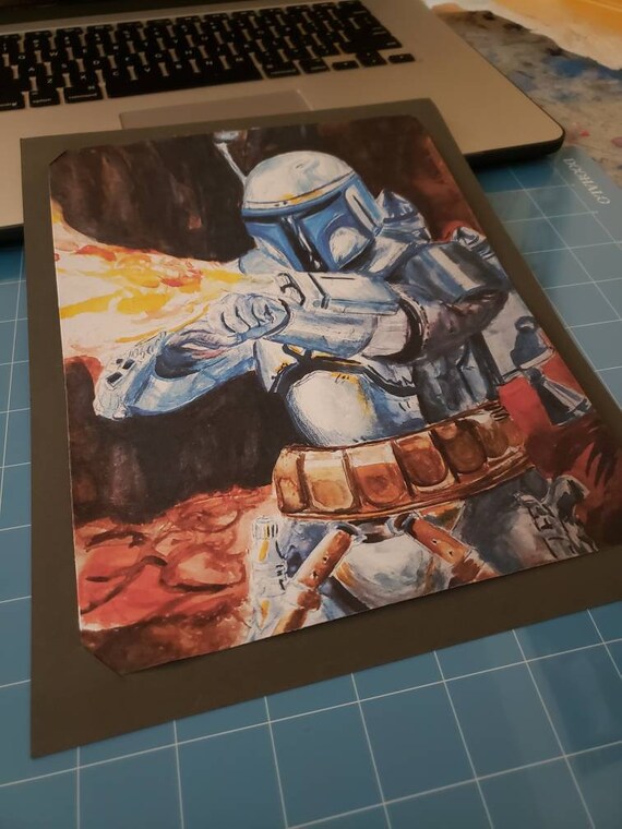 Jango Fett Art Print - Etsy