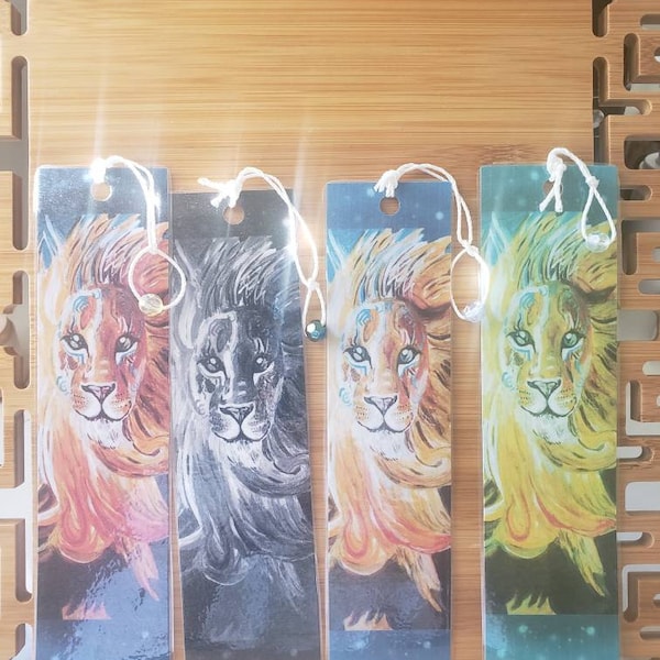 Lion Bookmark - Etsy