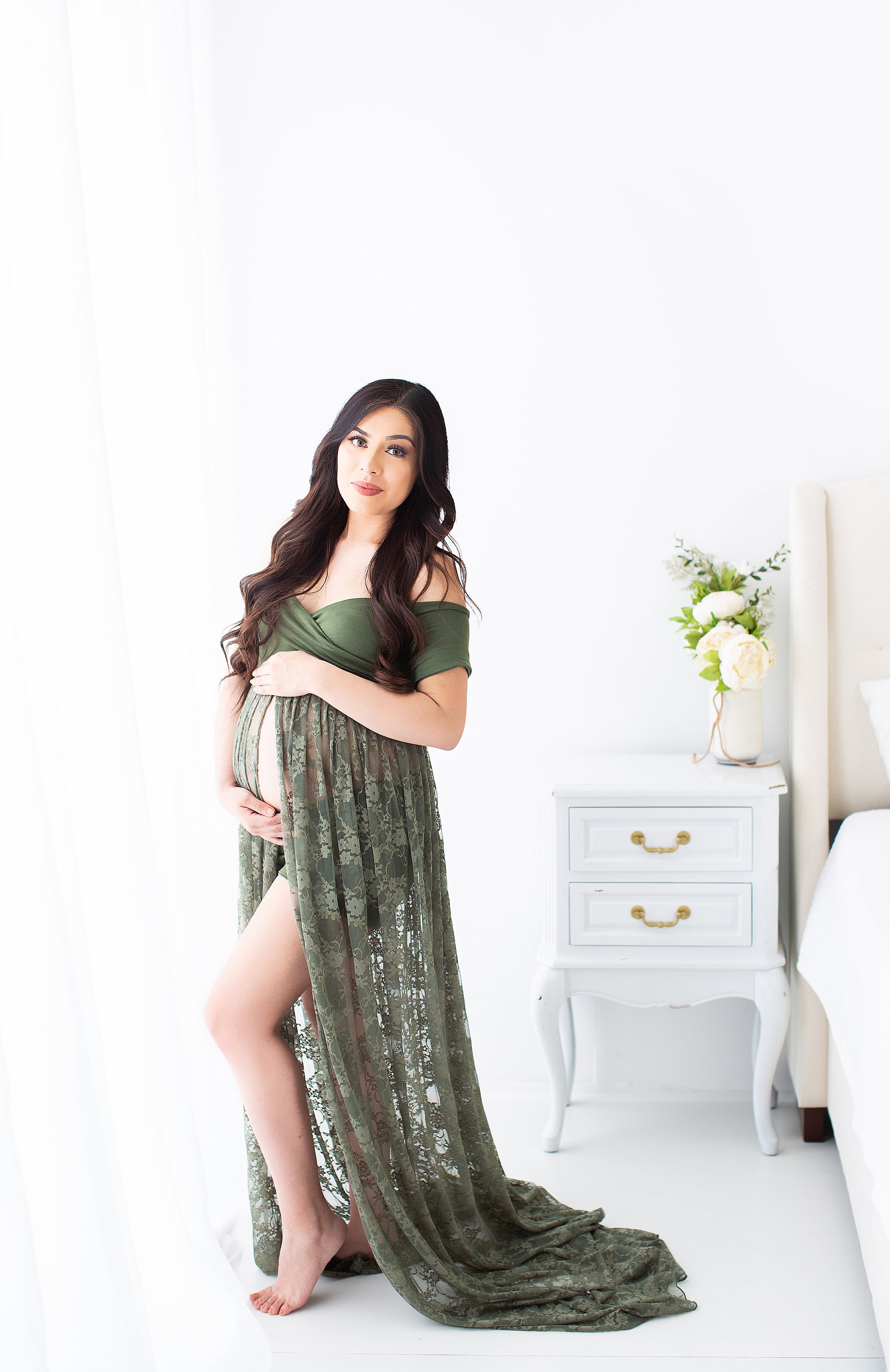 Lace Maternity Gown for Photo Shoot-lace Maternity Dress-short - Etsy ...