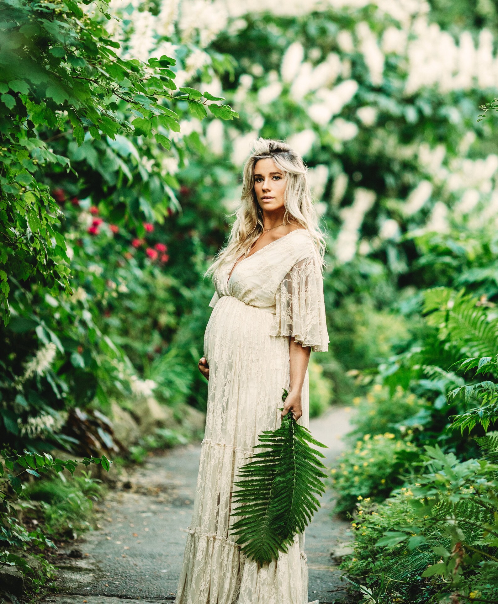 Bohemian Maternity Dress With Flutter Sleeve-boho Lace - Etsy