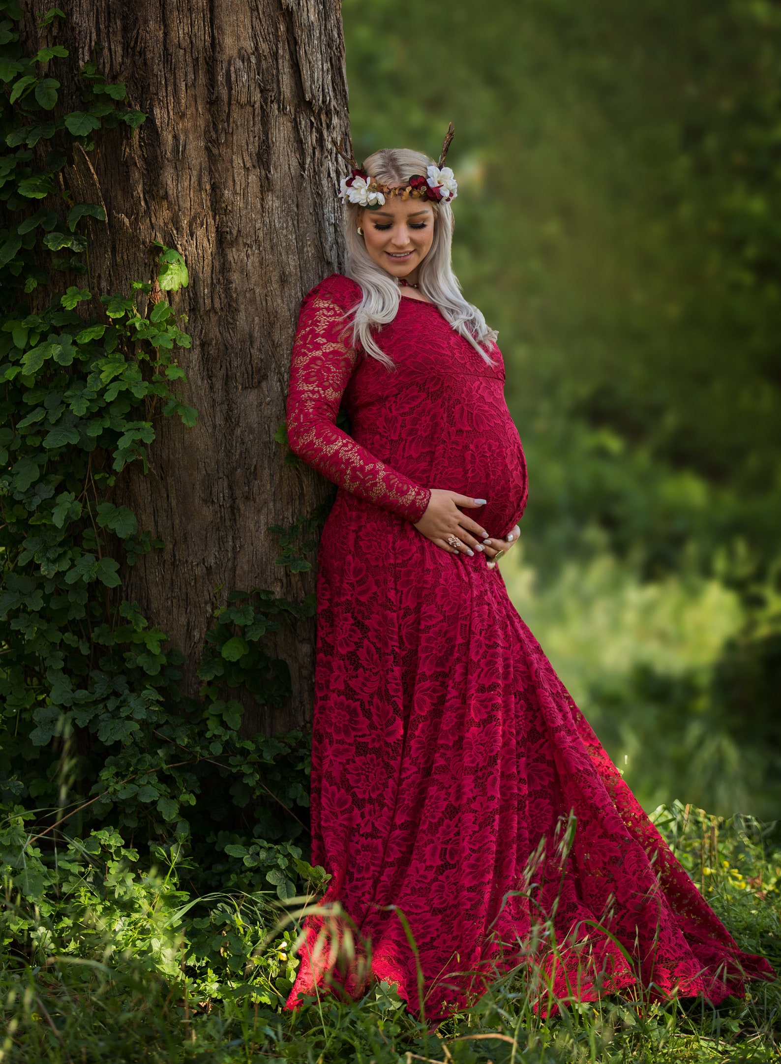 Maternity Dress for Photo Shoot-lace Maternity Gown for Photo - Etsy
