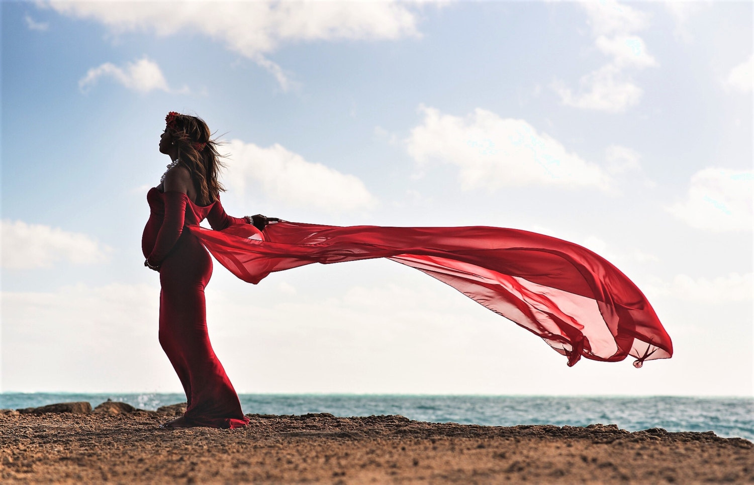 Fitted Maternity Gown for Photo Shoot-Baby Shower Dress-Long | Etsy