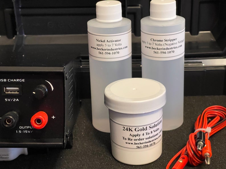 Gold Plating Kit Machine: 24K, 18K, 14K Portable Electroplating System ...
