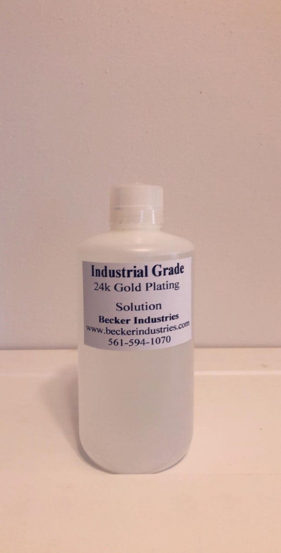 24K Gold Plating Solutionelectroplating Solution 16oz - Etsy