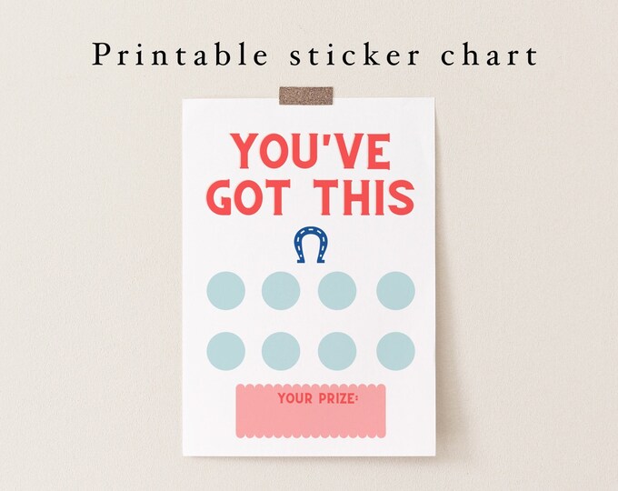 PRINTABLE Sticker Chart, Reward Incentive Chart, Potty Training ...