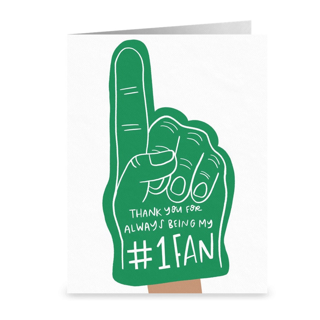 Number 1 Fan Thank You Card Thanks Greeting Card Teacher - Etsy