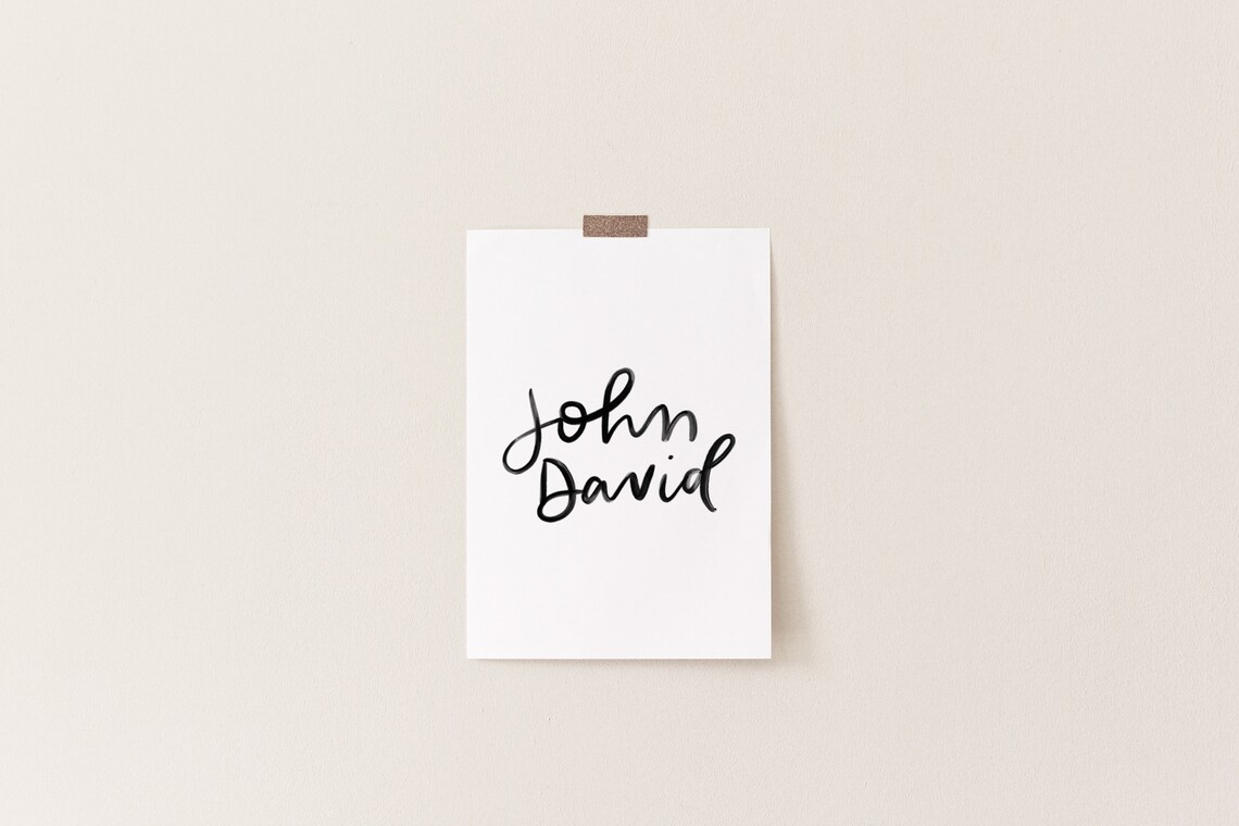 Custom Calligraphy Name Print Nursery Art Over the Crib Art - Etsy