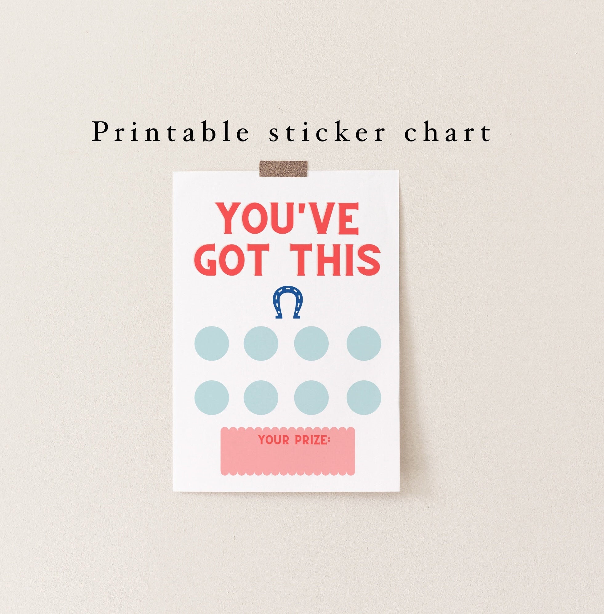 PRINTABLE Sticker Chart Reward Incentive Chart Potty - Etsy