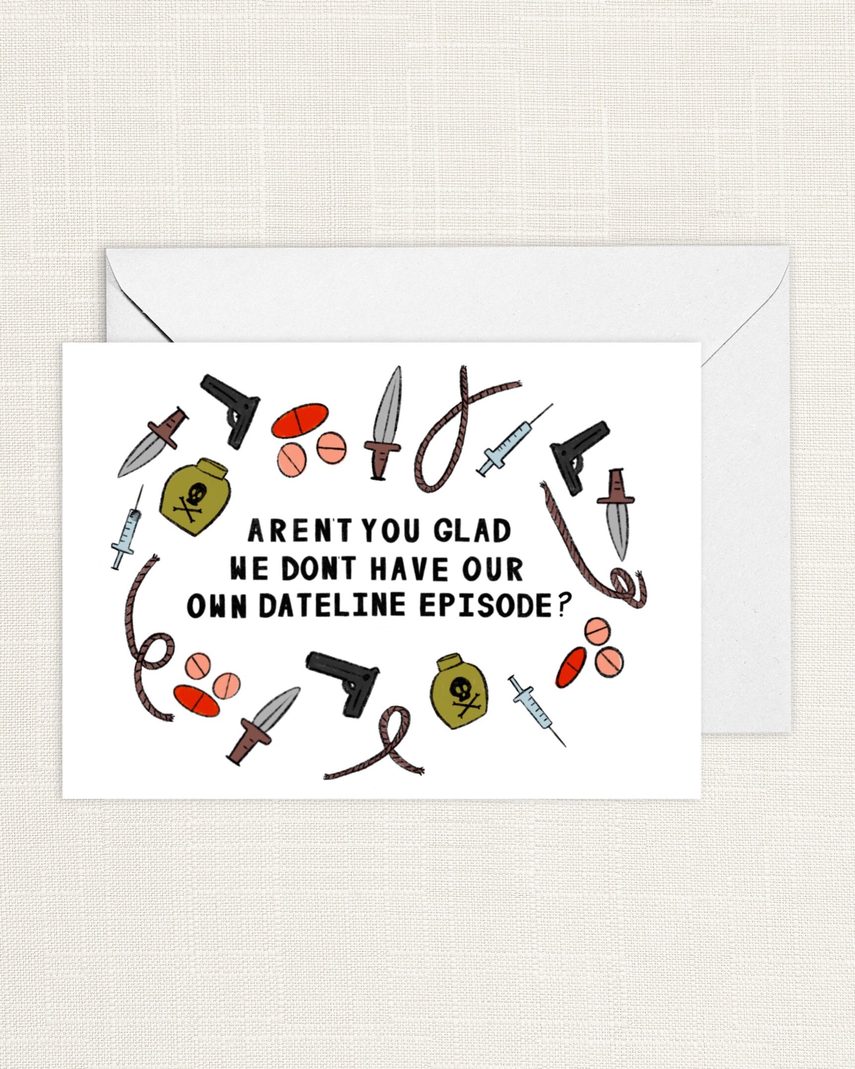 True Crime Valentines Day Card Mother's Day Card - Etsy