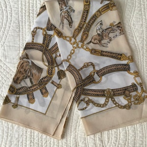 PARIS France VINTAGE Scarf - Vintage Luxury Accessory - Silk - Haute ...