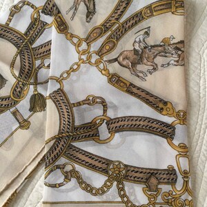 PARIS France VINTAGE Scarf- Vintage Luxury Accessory - Silk- Haute ...