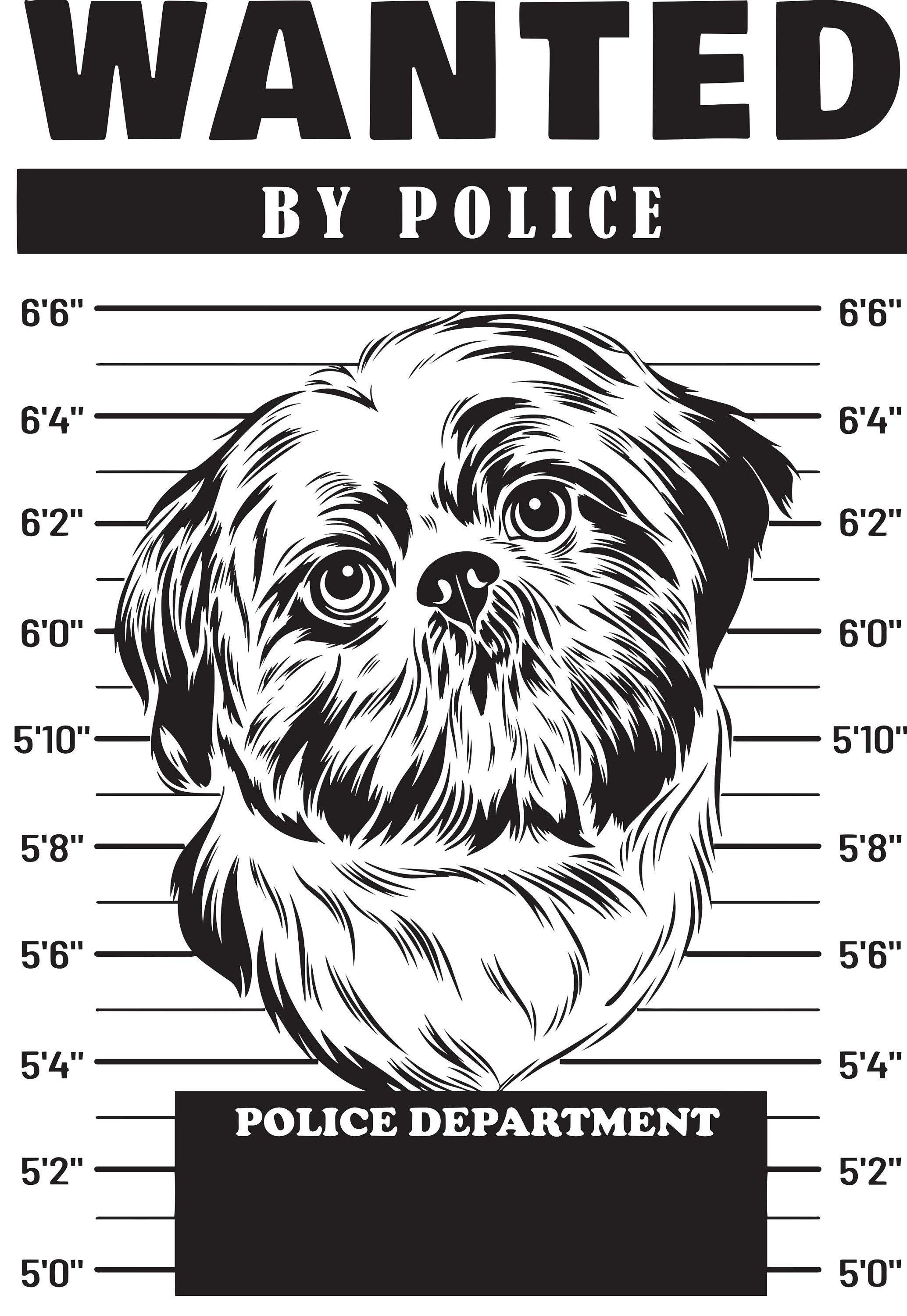Shih-tzu Dog Wanted, Shih Tzu T-shirt, Kids T-shirt, Kids Tee - Etsy