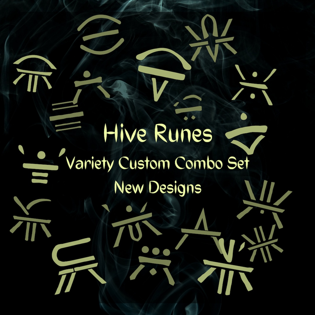 Updated Hive Runes Variety Vinyl Decal Combo Set - Etsy