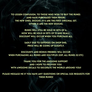 Updated Hive Runes Variety Vinyl Decal Combo Set - Etsy