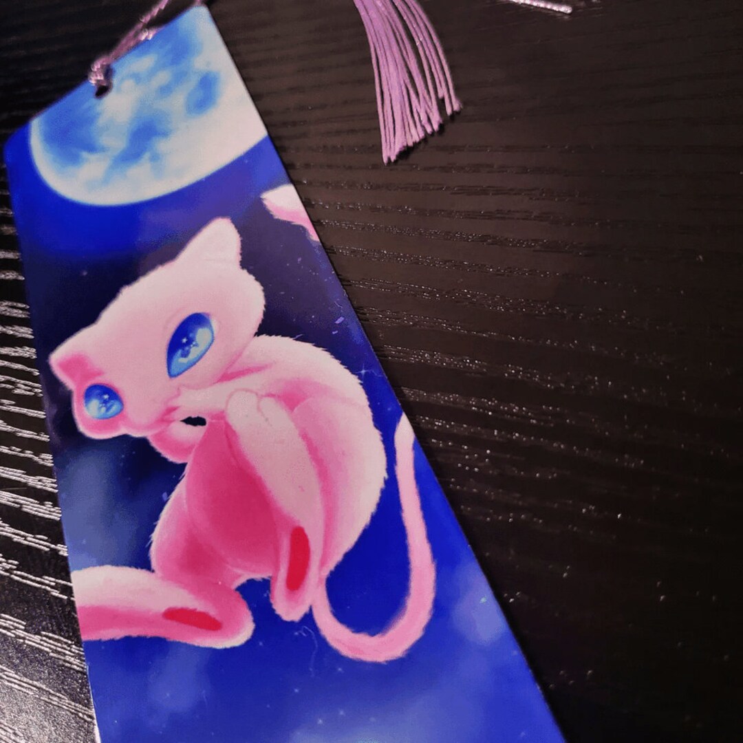 Moonlit Mystical Mew Video Game Metal Bookmarks - Etsy