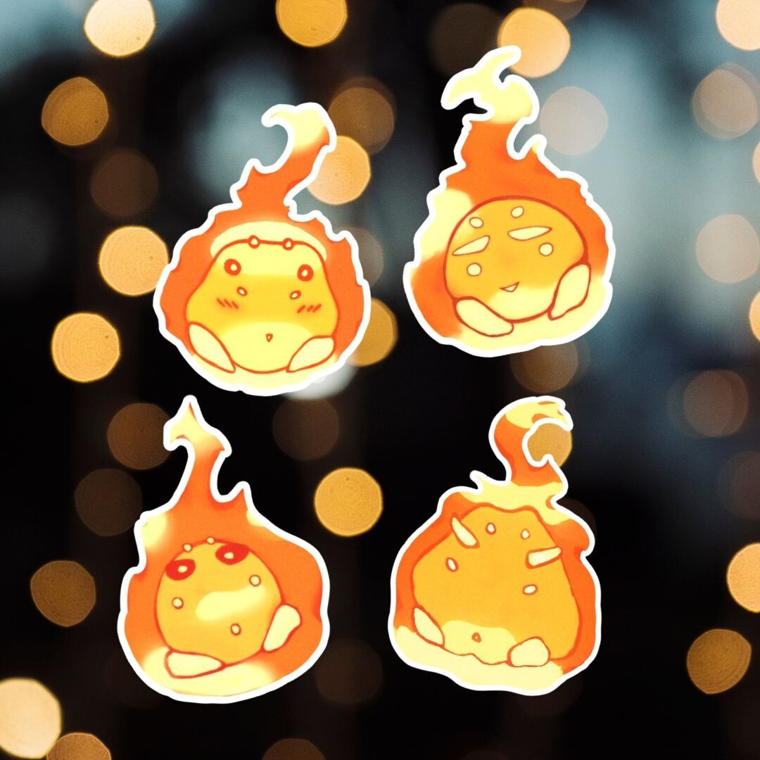 Flame Ball Pyro Cuties Weatherproof Sticker Decals Bundle - Etsy